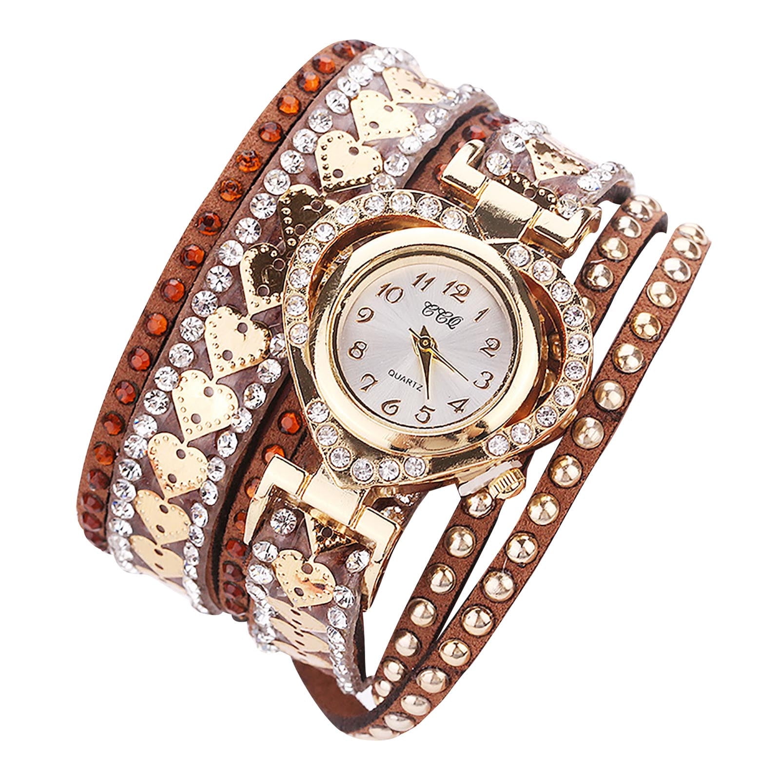 potrochi Women Watches, Fashion Women's Rhinestone Watch, Analog Quartz ...