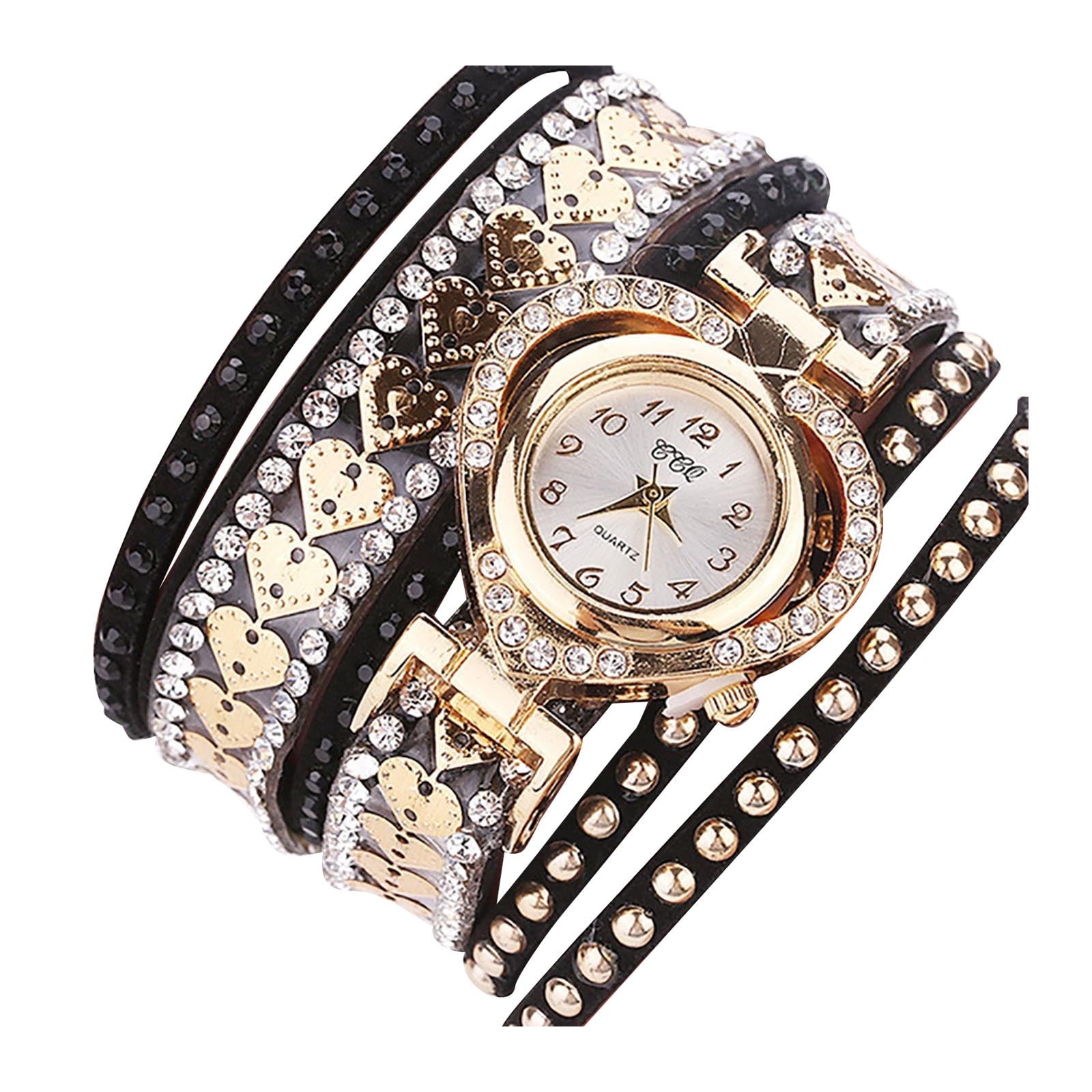 potrochi Women Watches, Fashion Women's Rhinestone Watch, Analog Quartz ...