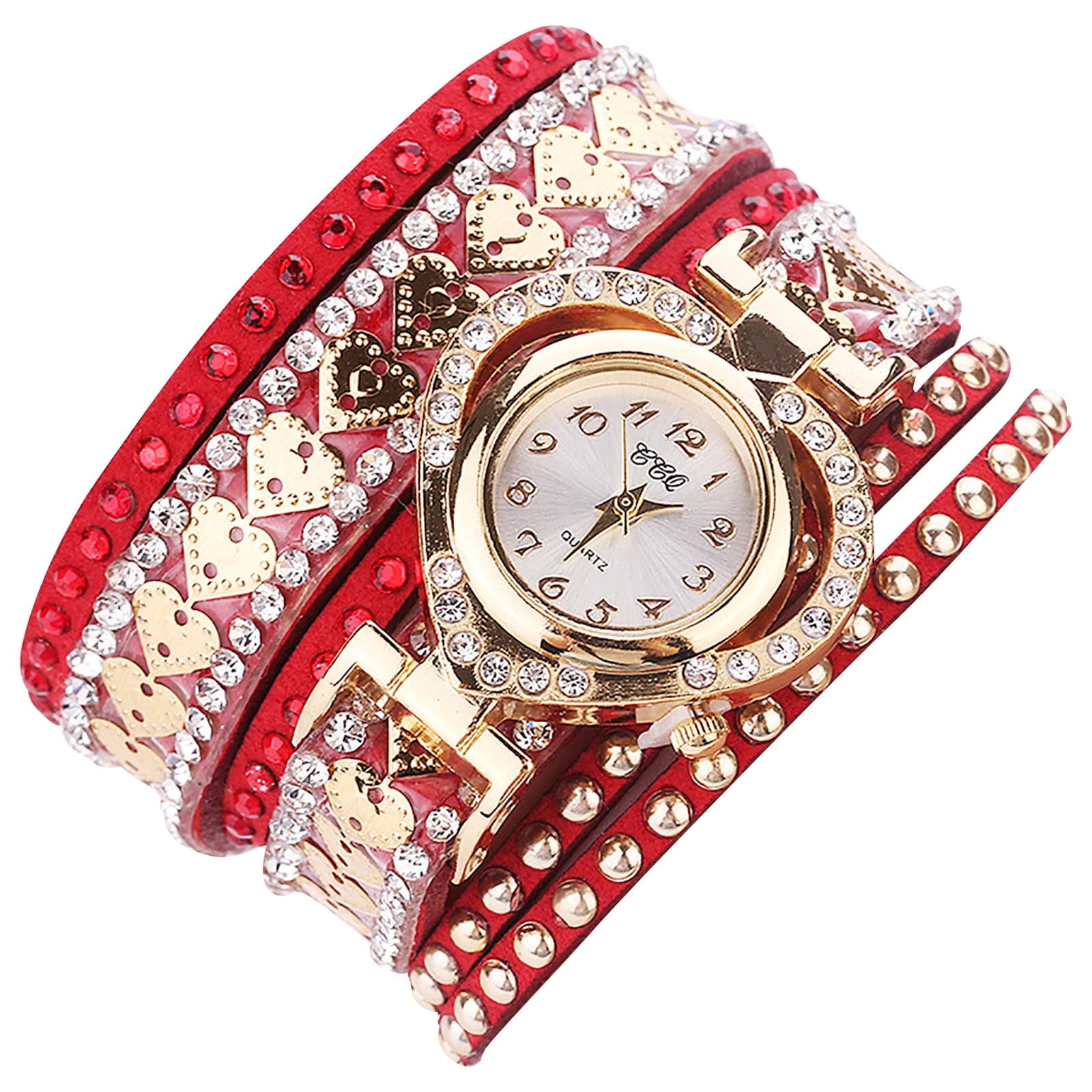 potrochi Women Watches, Fashion Women's Rhinestone Watch, Analog Quartz ...