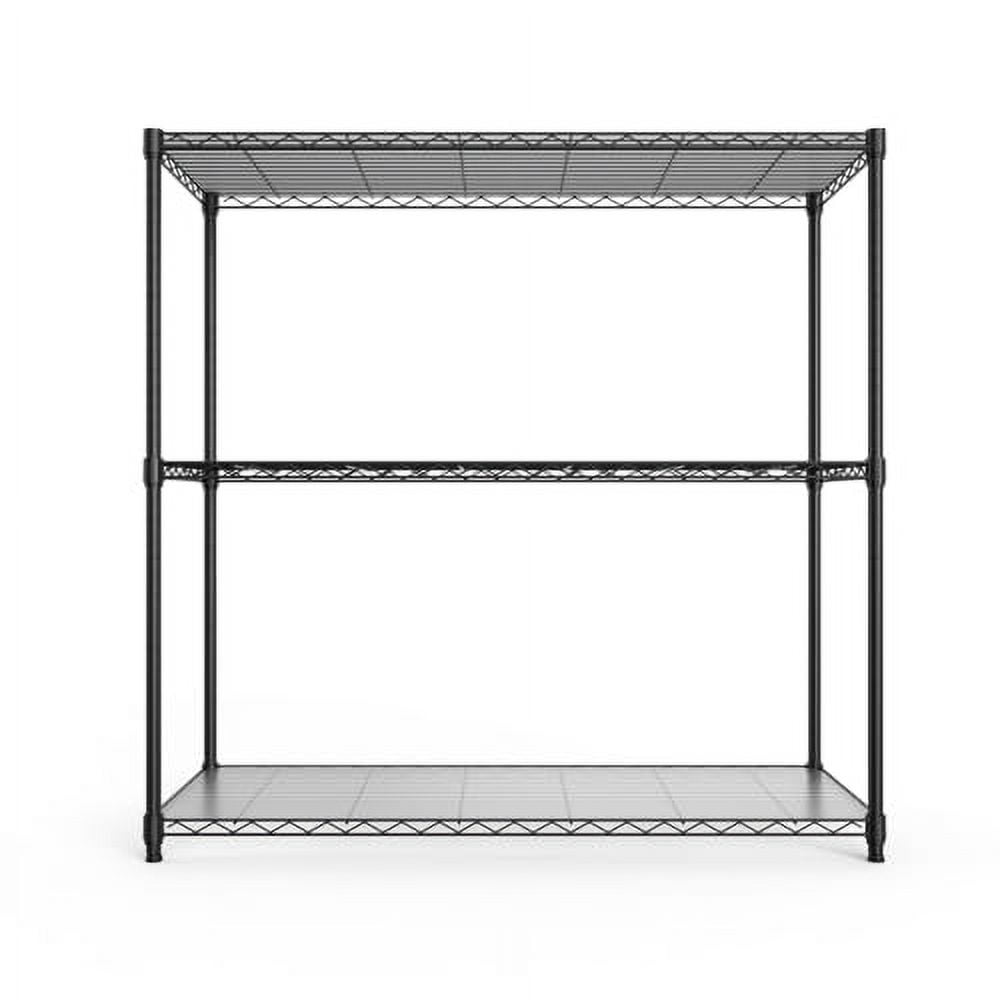 pouseayar 3 Tier NSF Metal Shelf Wire Shelving Unit, 1050lbs Capacity ...