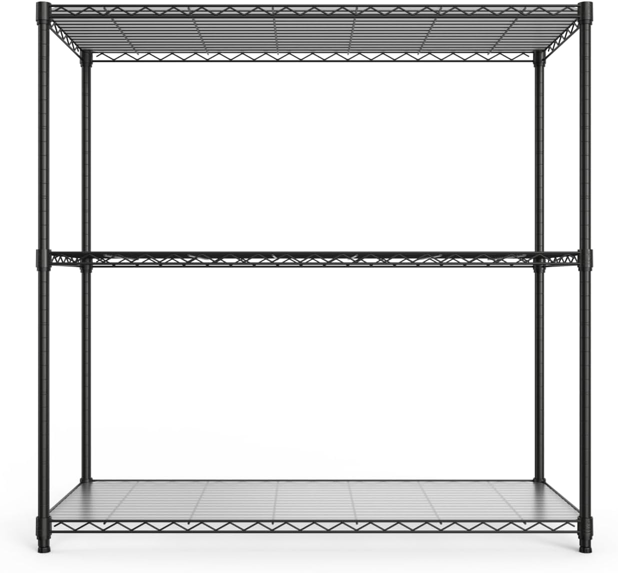 pouseayar 3 Tier NSF Metal Shelf Wire Shelving Unit, 1050lbs Capacity ...