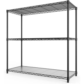 SamyoHome 58"W Storage Rack, Hevy Duty Garage Wire Shelving Chrome ...
