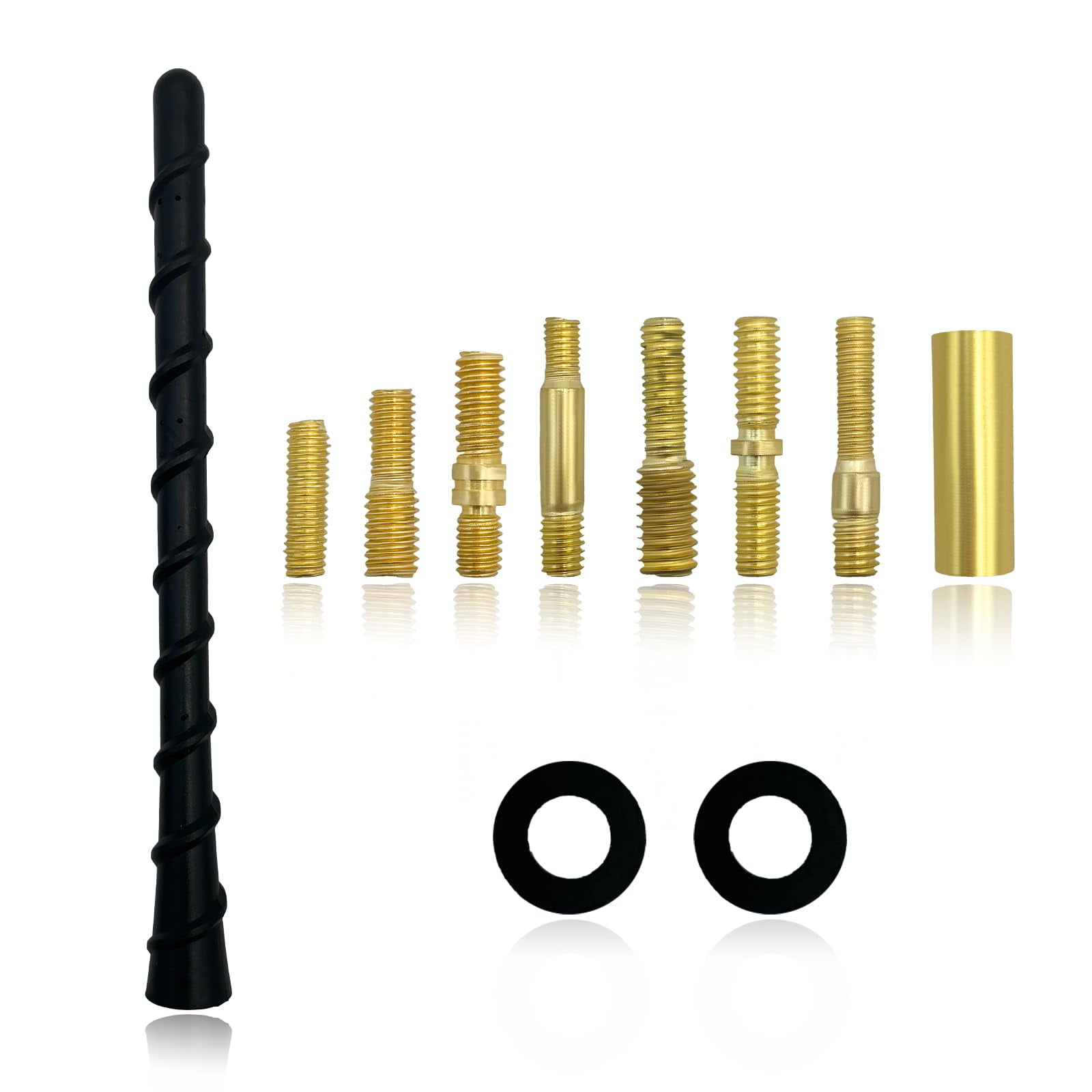 povtii Car Spiral Antenna, 7 Inch Auto Toppers Waterproof Retrofit ...
