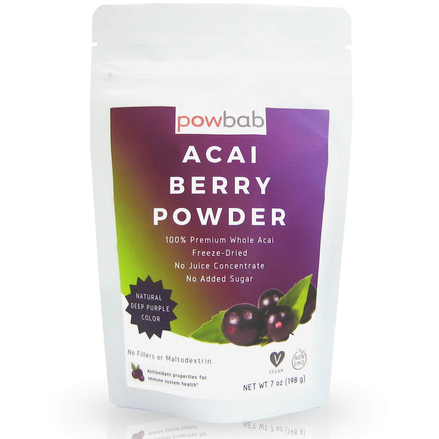 powbab Acai Berry Powder - 100% Organic Acai Berries Unsweetened (7 oz) - Walmart.com