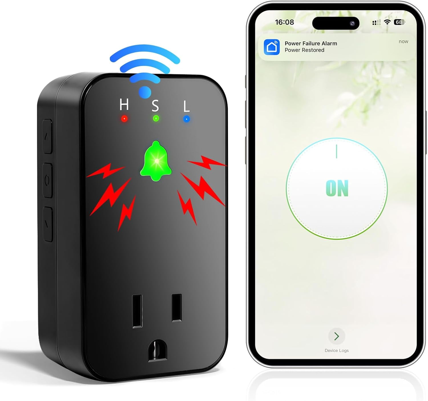Power Failure Alarm with WIFI, Freezer Power Outage Alarm Sirens ...