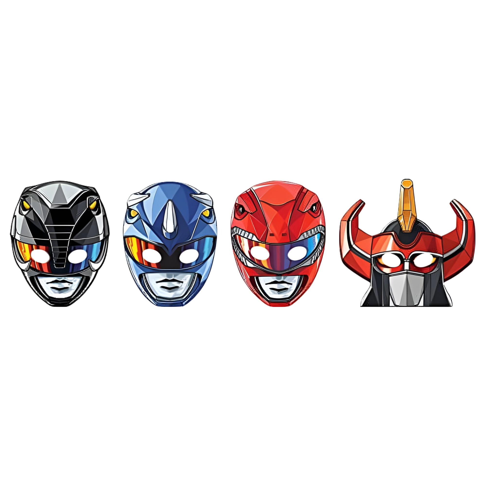 Power Rangers Classic Party Paper Masks for Kids - 8 Pack Toy - Walmart.com