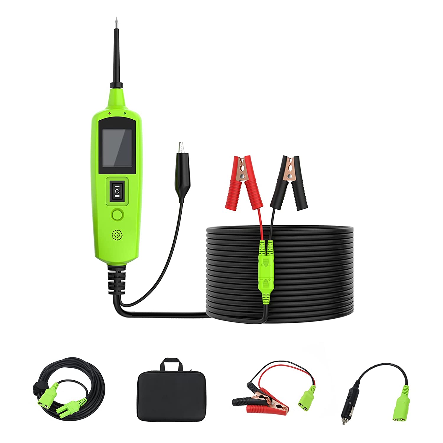 power circuit probe tester - 12v/24v voltage tester with 33ft cable, ac ...