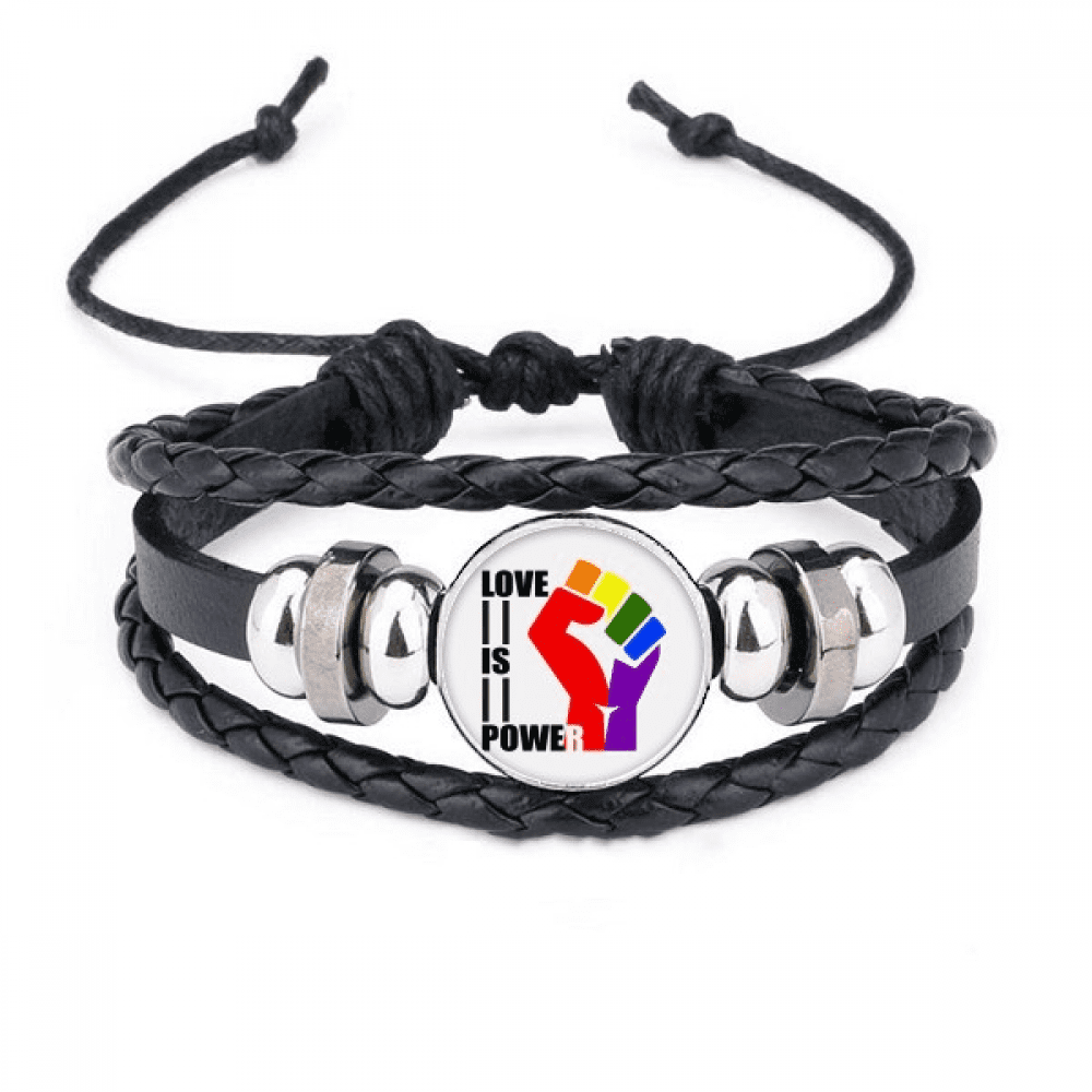 power differentiation identity rainbow equality bracelet braided ...