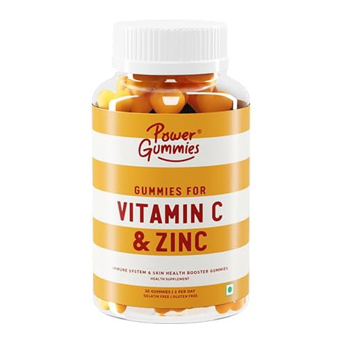 power gummies Vitamin C & Zinc-Boosts Immunity with Orange Flavour-30 ...