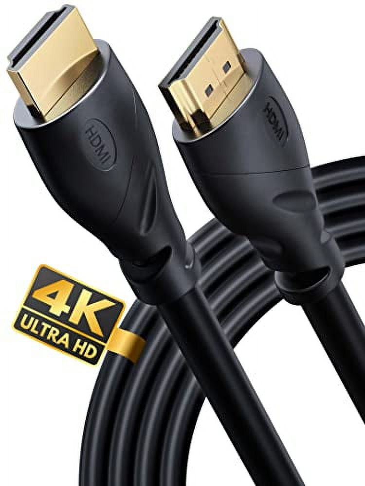 powerbear 4k hdmi cable 15 ft | high speed, rubber & gold connectors ...