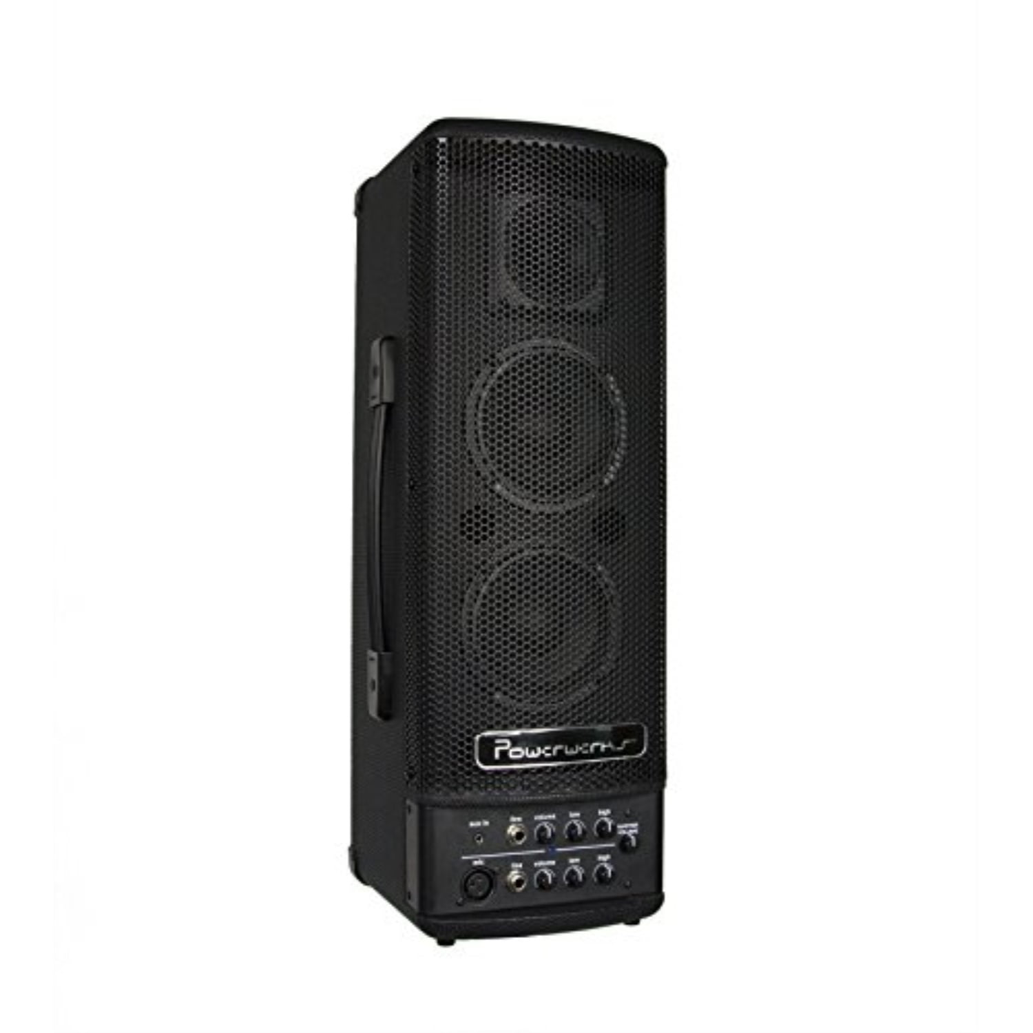 powerwerks 40 watt rms personal pa system, battery powered, bluetooth ...