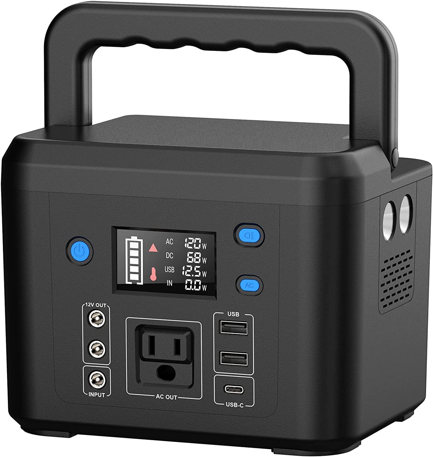 powkey Portable Power Station 800W with 3 AC Outlets, 110V/740Wh Solar Generator(Solar Panel ...