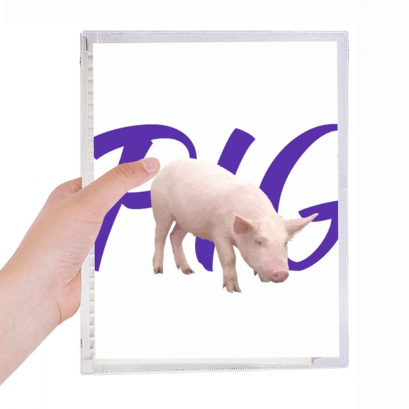 pr pig posture animals notebook loose diary refillable journal statiry ...