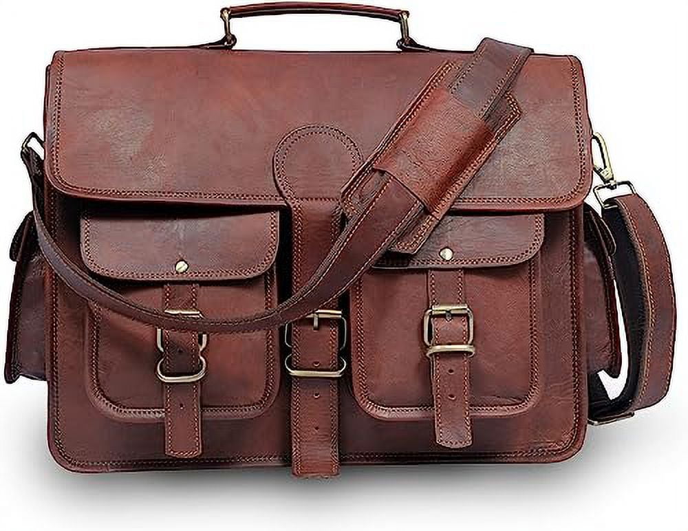 prastara Leather Messenger Bag for Men and Women Best Leather Bag for ...