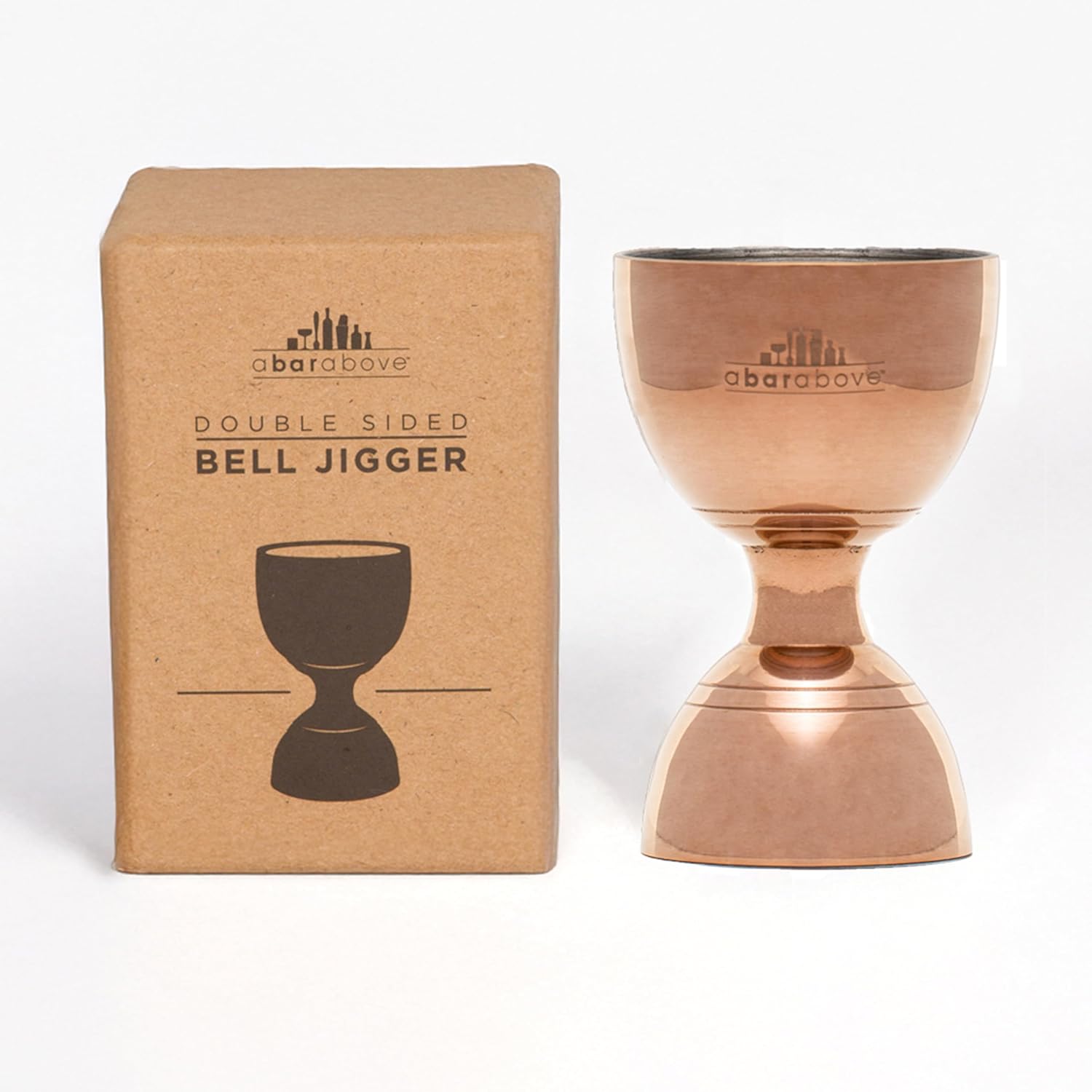 **premium bell jigger, 304 stainless steel double cocktail jigger with ...