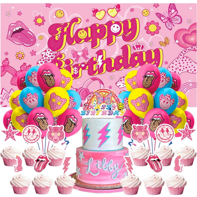 preppy party decorations Party Supplies Latex Balloons Decor Banner ...