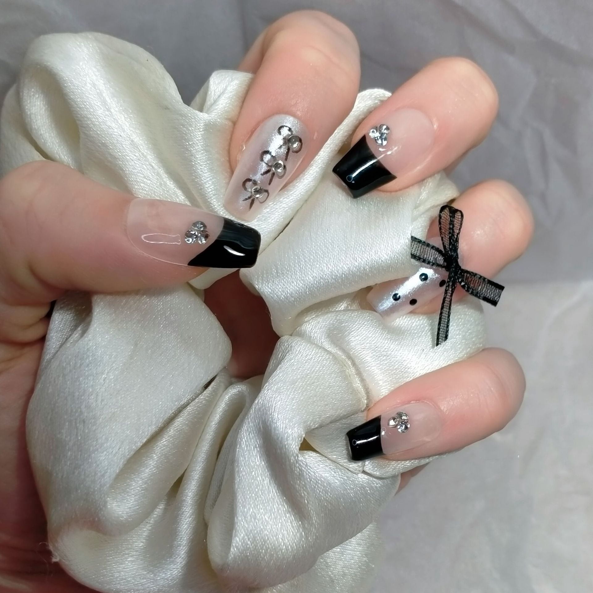 press on nails fake Pure handmade manicure wear nail pieces fake nail ...