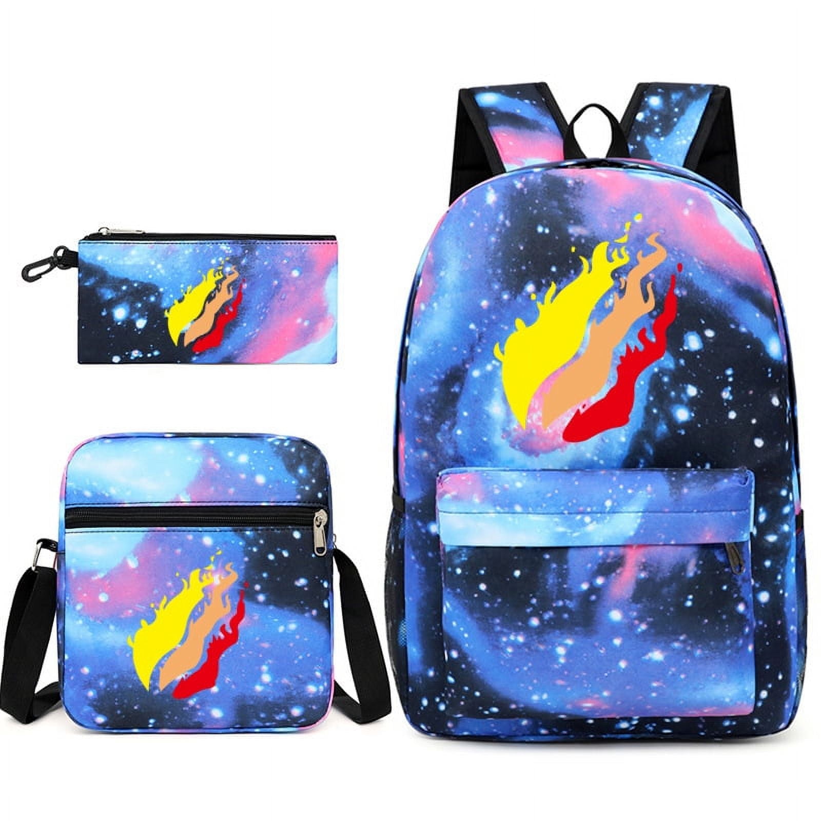 prestonplayz printed backpack casual student schoolbag small shoulder ...