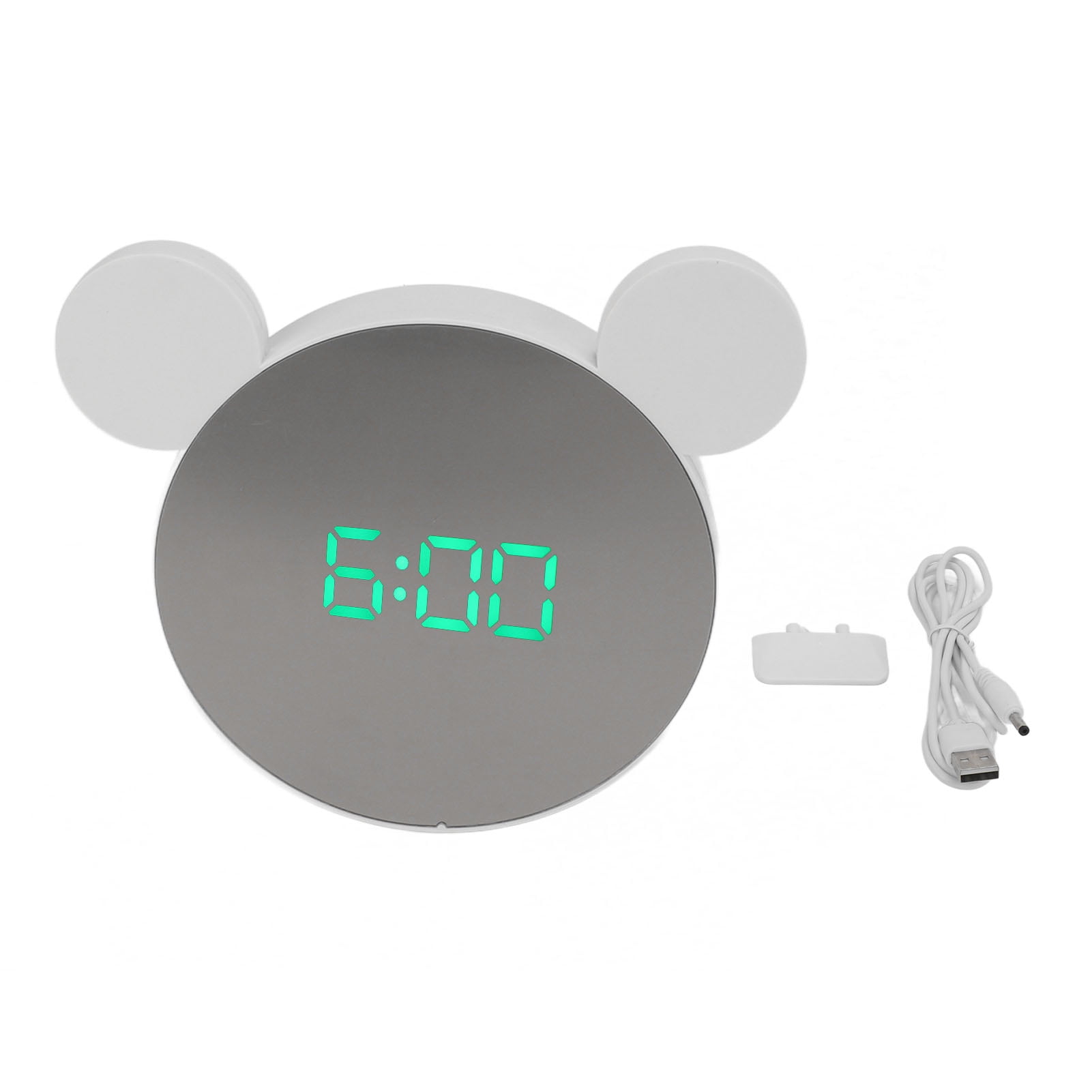 price crash Digital Alarm Clock Mirror with Ear Adjust Brightness ...