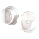 Prime-Line White Closet Pole Sockets, 1-3/8 in., Hardware Rod Support ...
