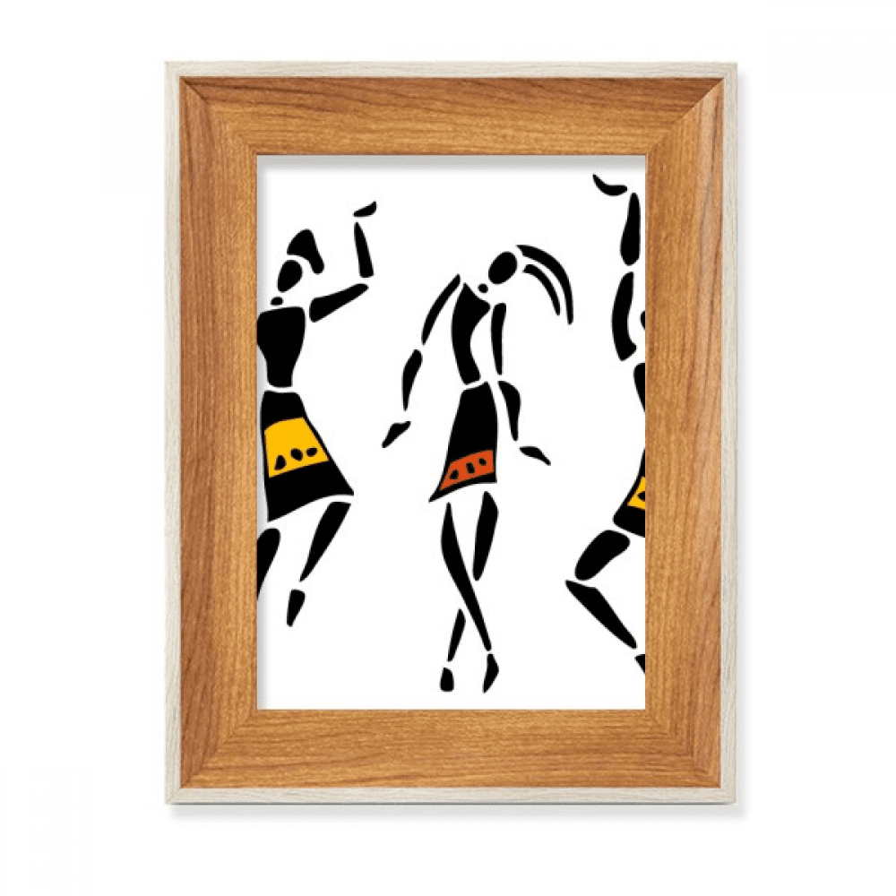 pritive afaboriginal black totems dance desktop wooden photo frame ...
