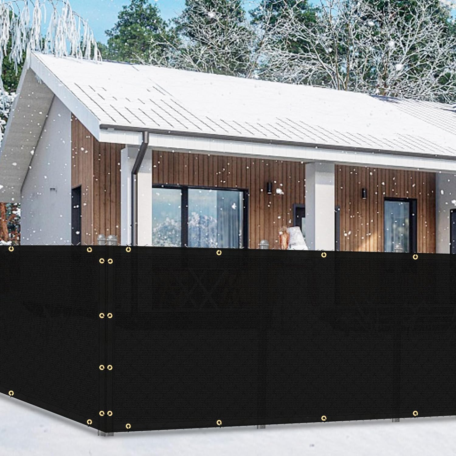 **privacy fence screen 6'x43'customsized mesh fencing shade cover with ...