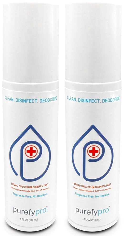 pro Disinfectant Spray (4oz, 2pk) - Kills 99.9999% MRSA, E Coli ...