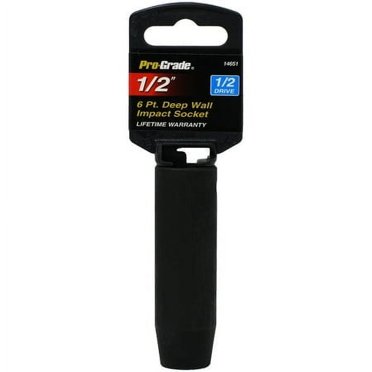 Pro-Grade 14616 0.5 in. Drive x 16 mm 6 Point Impact Socket - Walmart.com