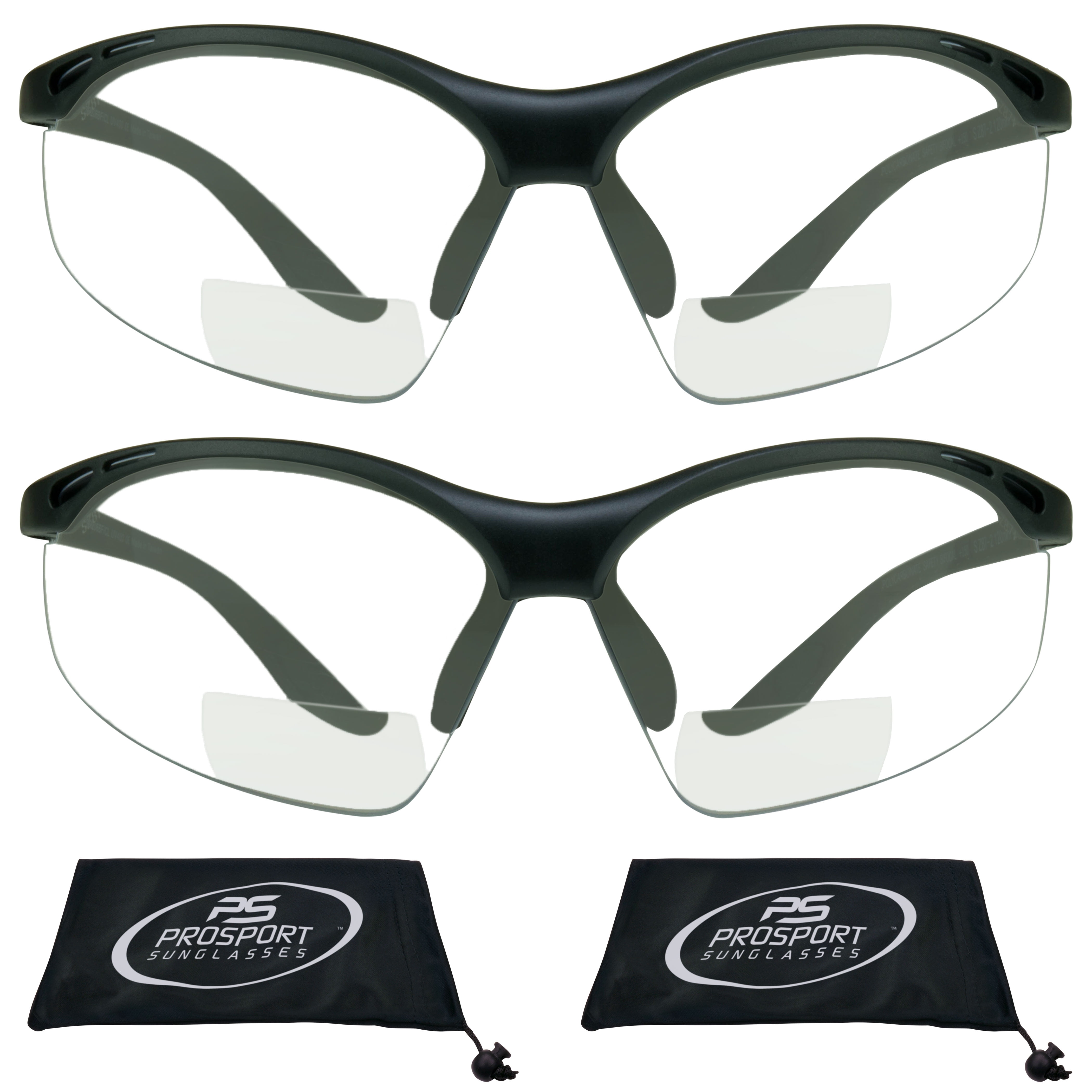 proSPORT Bifocal sunglass Safety Reader Z87 Wrap Around No Slip Grip ...