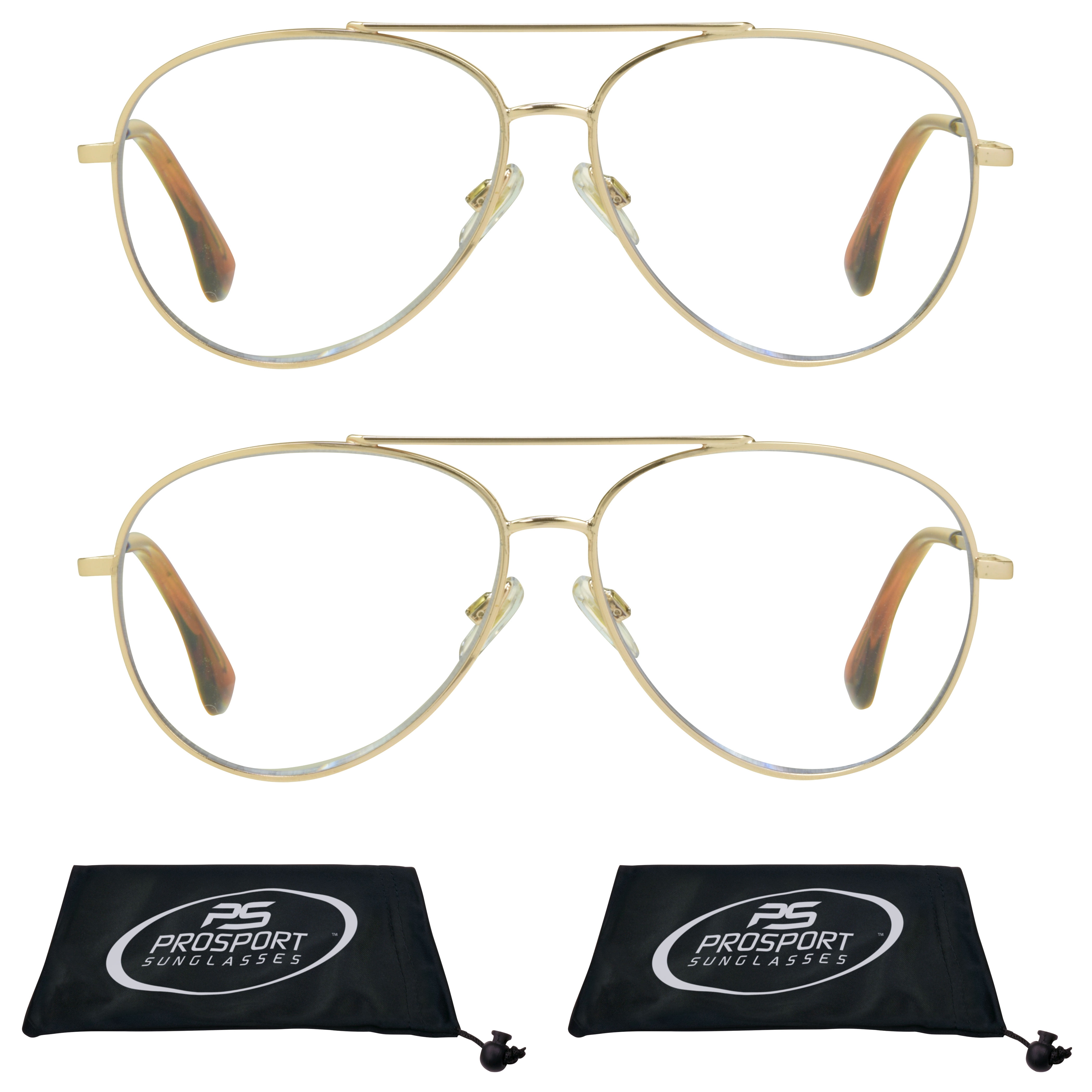 proSPORT Progressive Multifocal Reading Glasses Aviator +1.50 2 Pairs ...