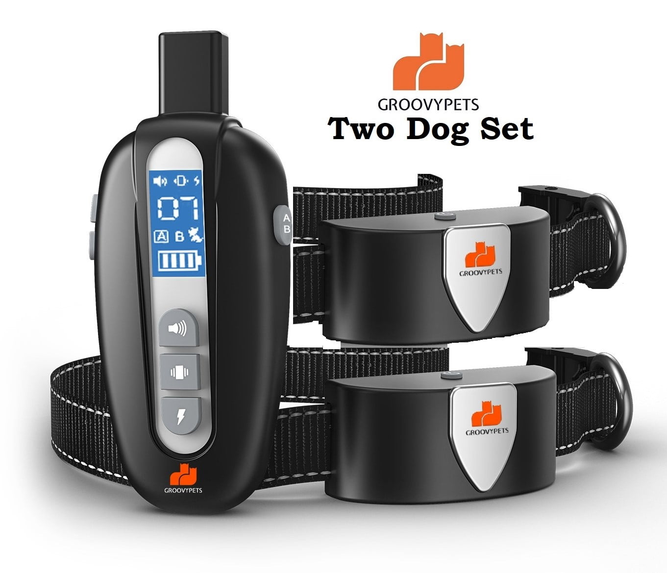 product image GROOVYPETS 650 Yard Remote Dog Shock Collar Training ...