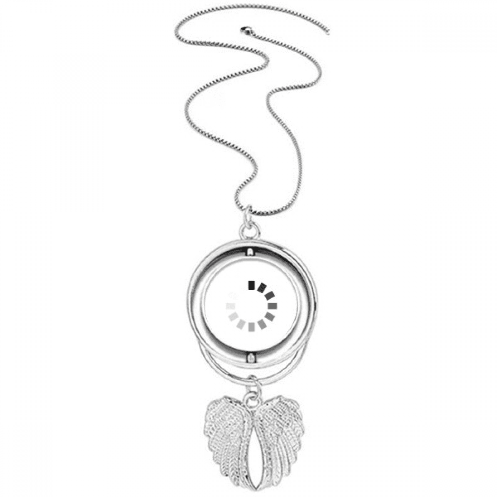 programmer program interfloading Pendant Angel Wings Rotating Necklace ...