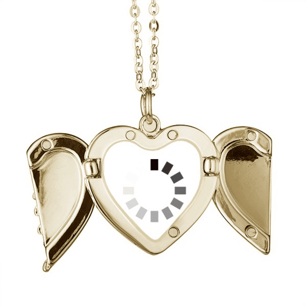 programmer program interfloading folded wings peach heart pendant ...