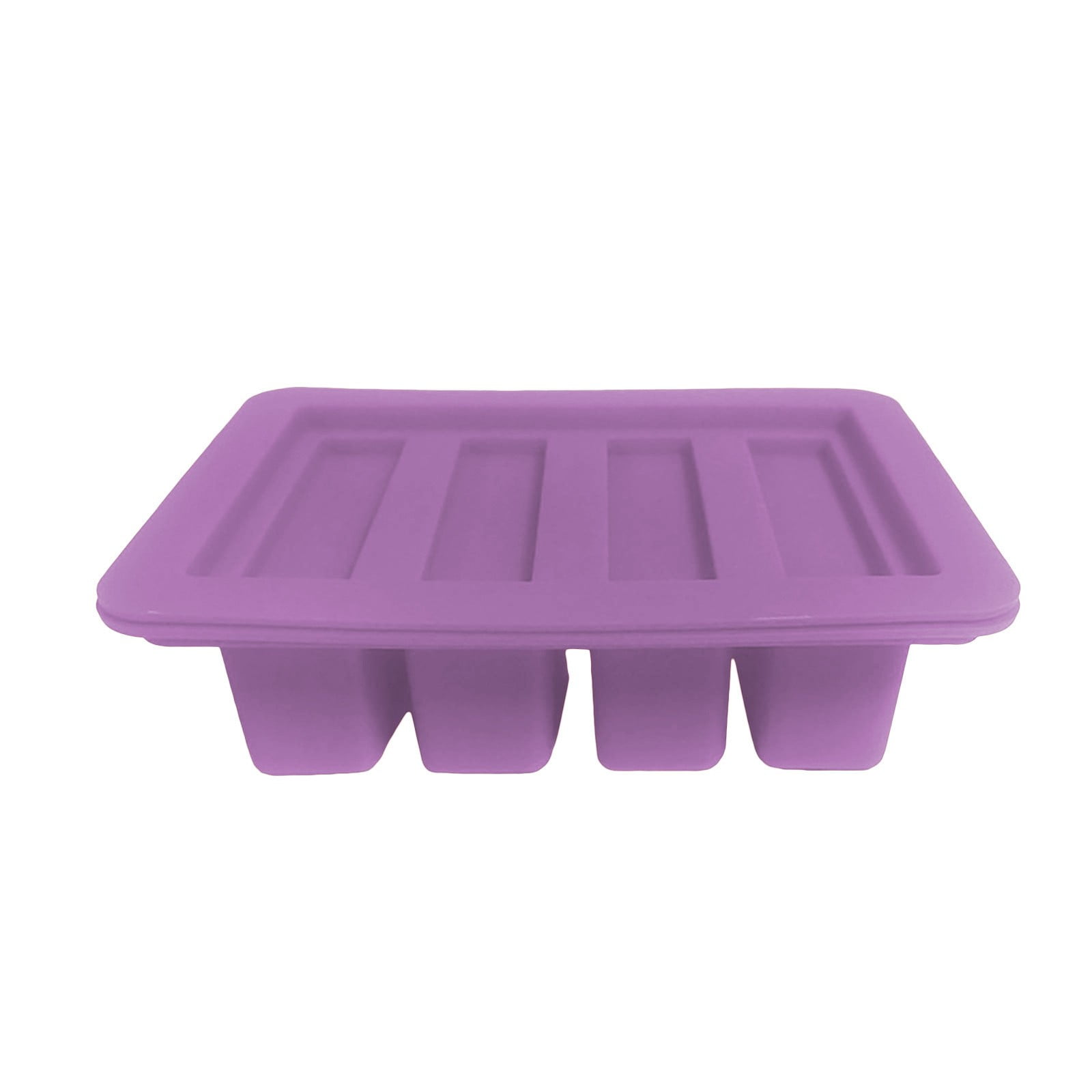 promotion! Butter Mold Tray With Lid & 4 Large Storage Silicone Butter ...