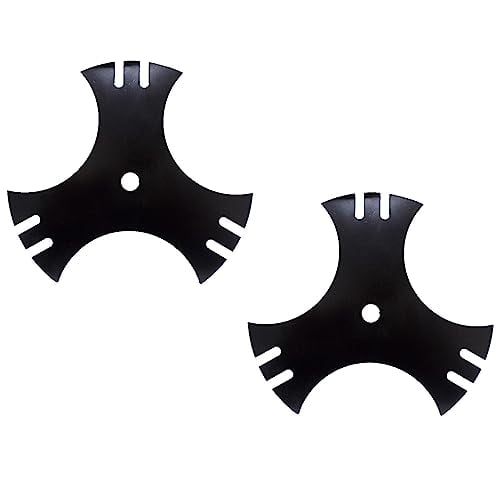 proven part Set of 2 Edger Blades Three Sided Star 9 Inch 5/8" Center Hole Replaces 40-009 781 ...