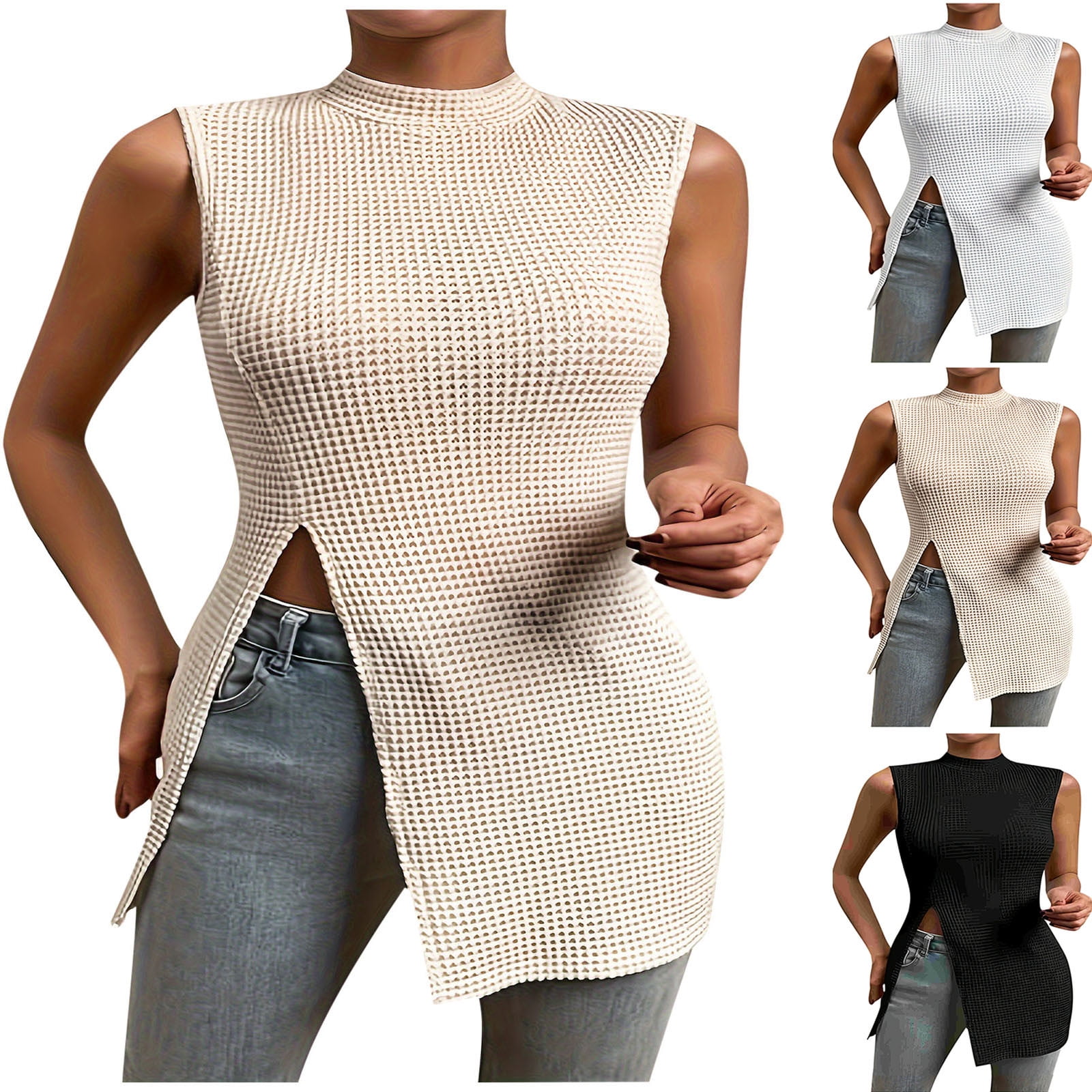 pstuiky Beach Cover up, Women Casual Solid Round Neck Hollow Out Hooded ...