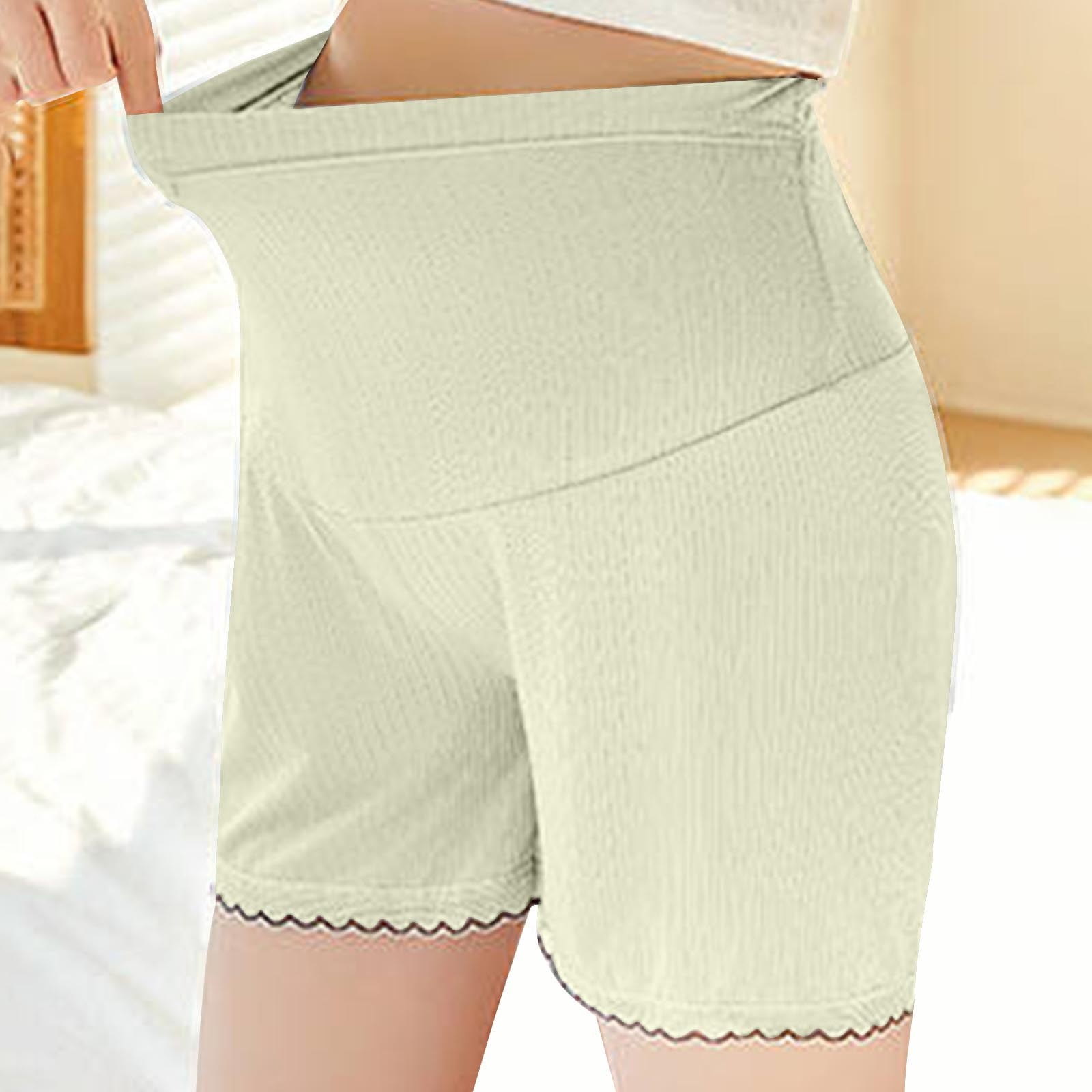 pstuiky Pregnancy Shorts for Women High Waist Adjustable Thin Shorts ...