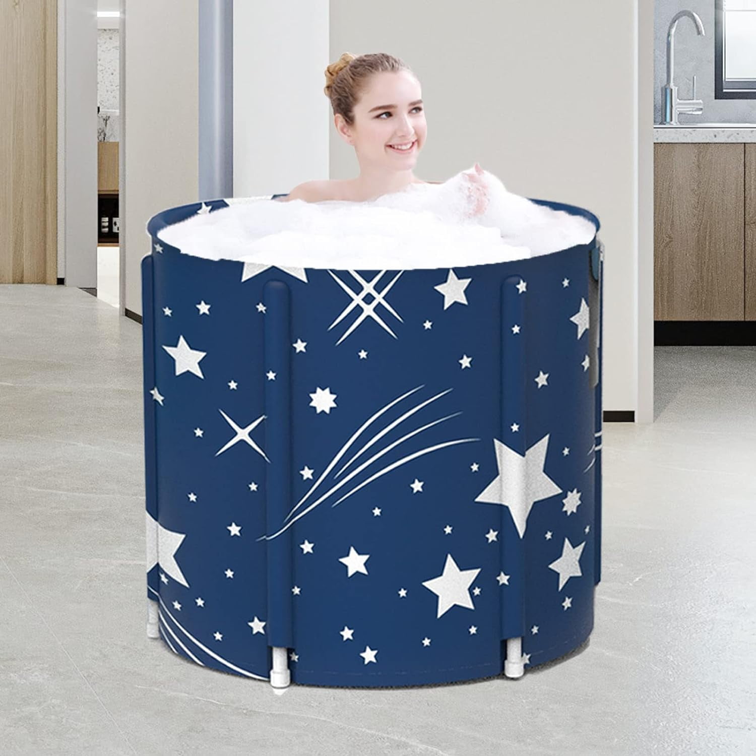 ptlsy Ice Bath Tub for Adults, Large Portable Bathtub for Adult ...