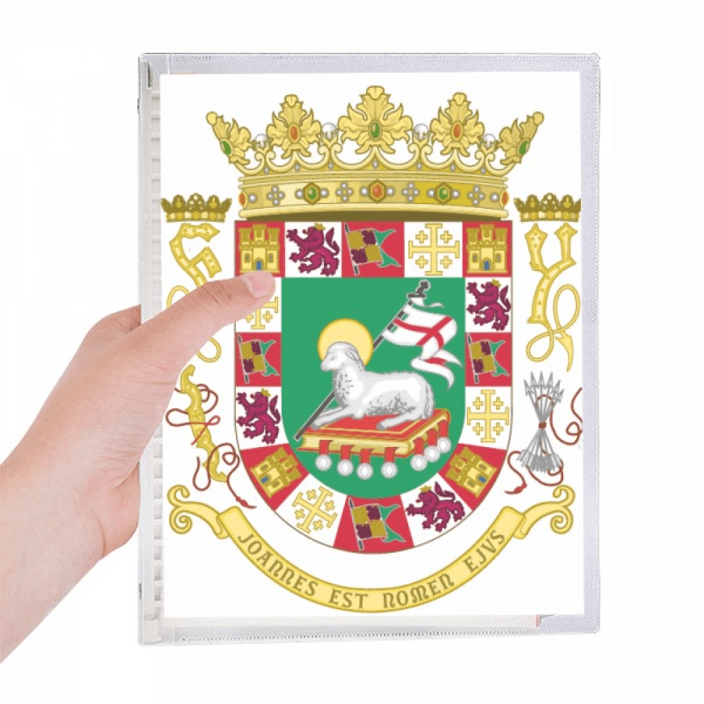 puerto rico national emblem notebook loose diary refillable journal ...
