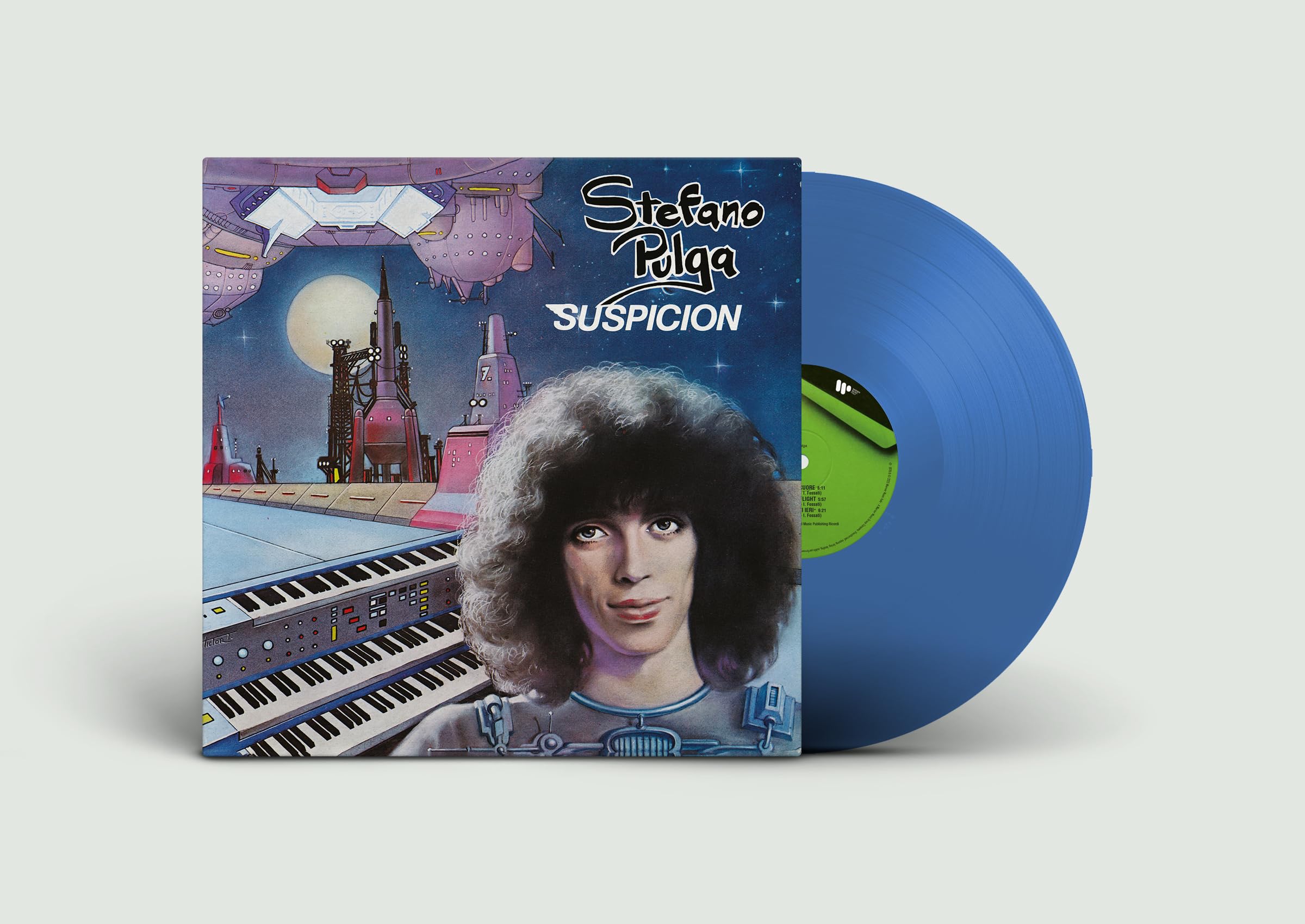 pulga setfano suspicion 180 gr. blu trasparente numerato autografato ...