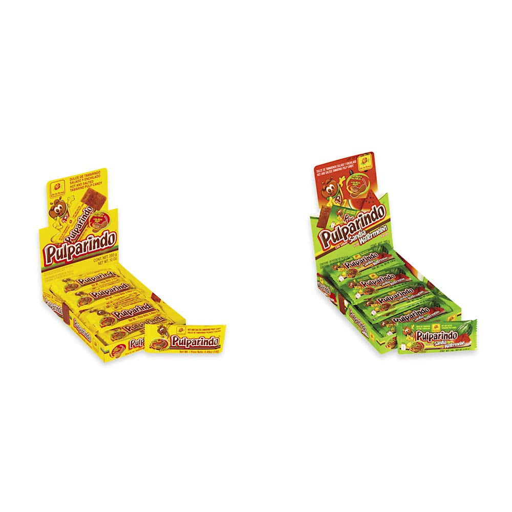 pulparindo 20 pack, tamarind candy (Original) - Walmart.com