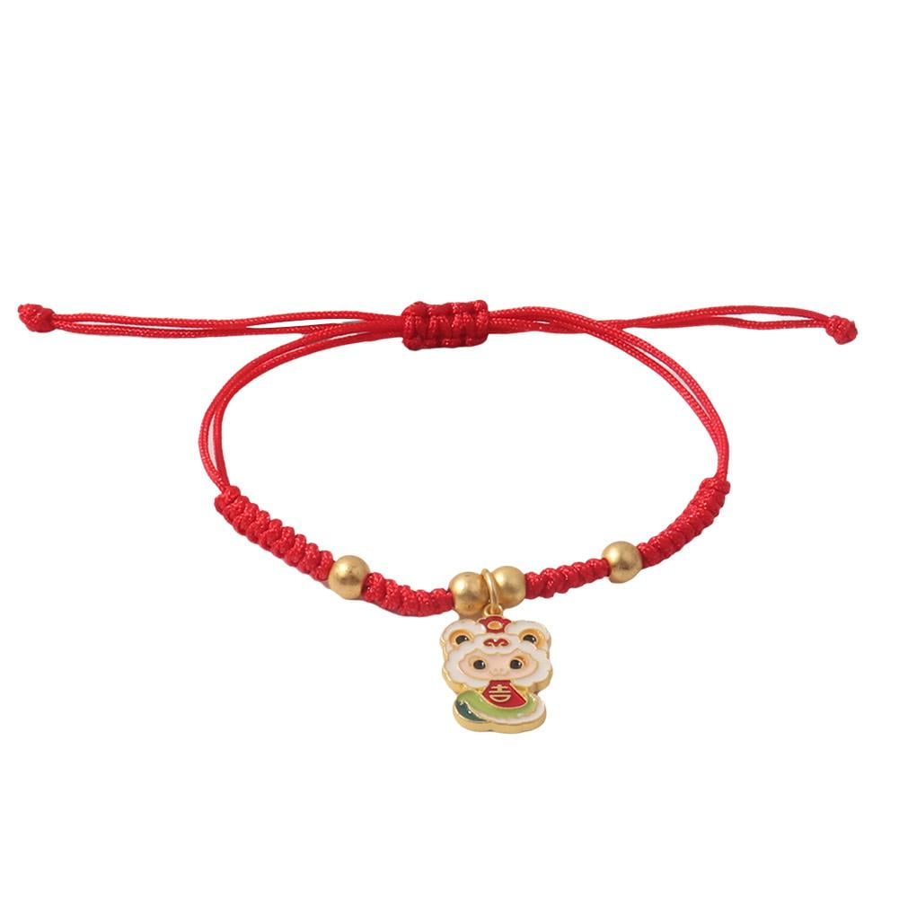 pulunto 2025 Chinese Snake Year Braided Bracelet Lucky Red Rope ...