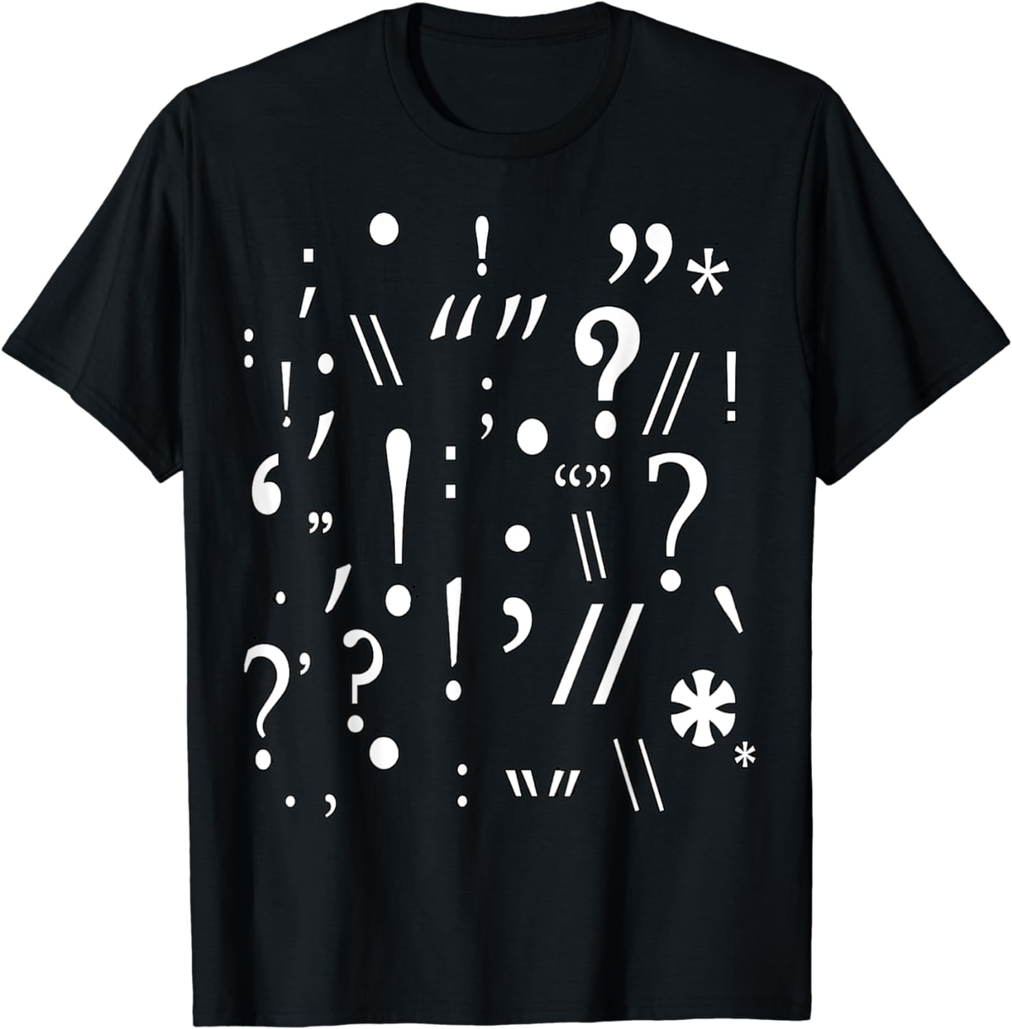 punctuation marks Tee shirt for men and women funny - Walmart.com