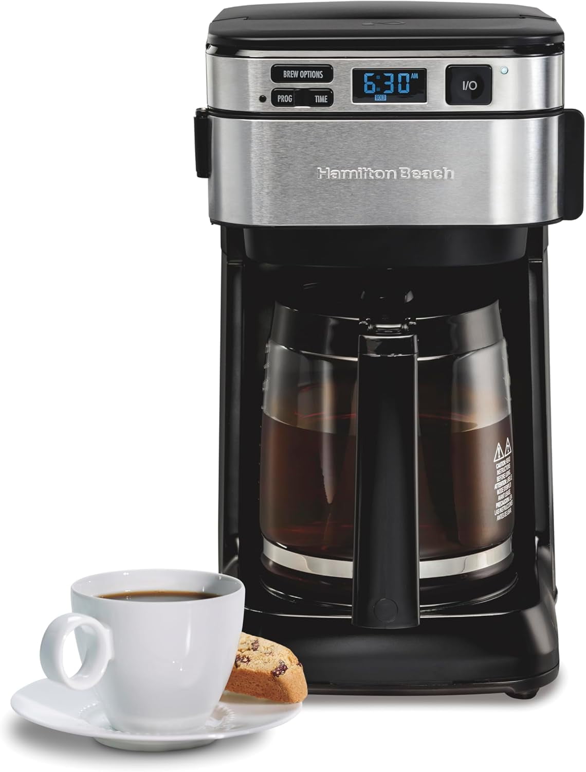 pupikeji 12 Cup Programmable Coffee Maker, FrontFill Drip Coffee Maker ...