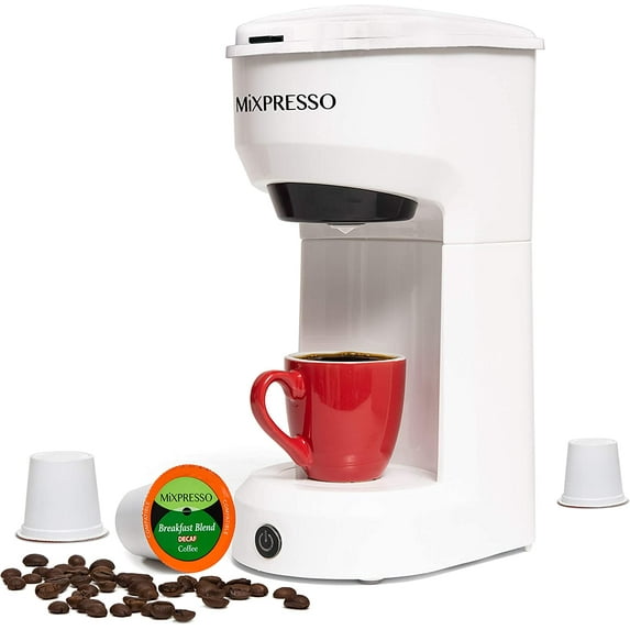pupikeji 2 in 1 Brewer Single Serve Coffee Maker for K Capsule and ...