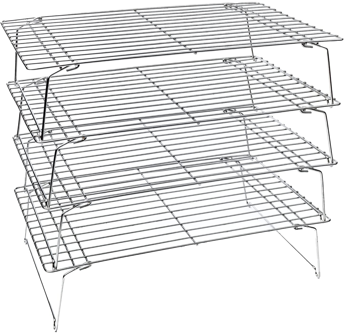 pupikeji 4-Tier Stackable Cooling Racks for Baking, 100% Stainless ...