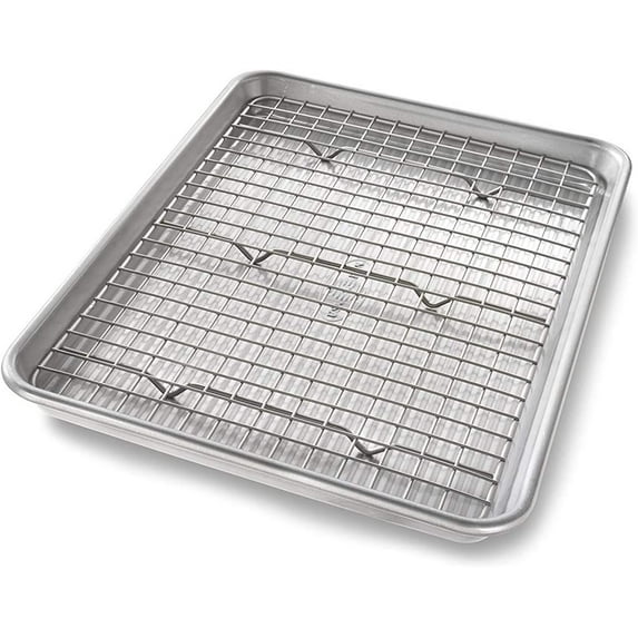 pupikeji Bakeware Quarter Sheet Baking Pan and Bakeable Nonstick ...