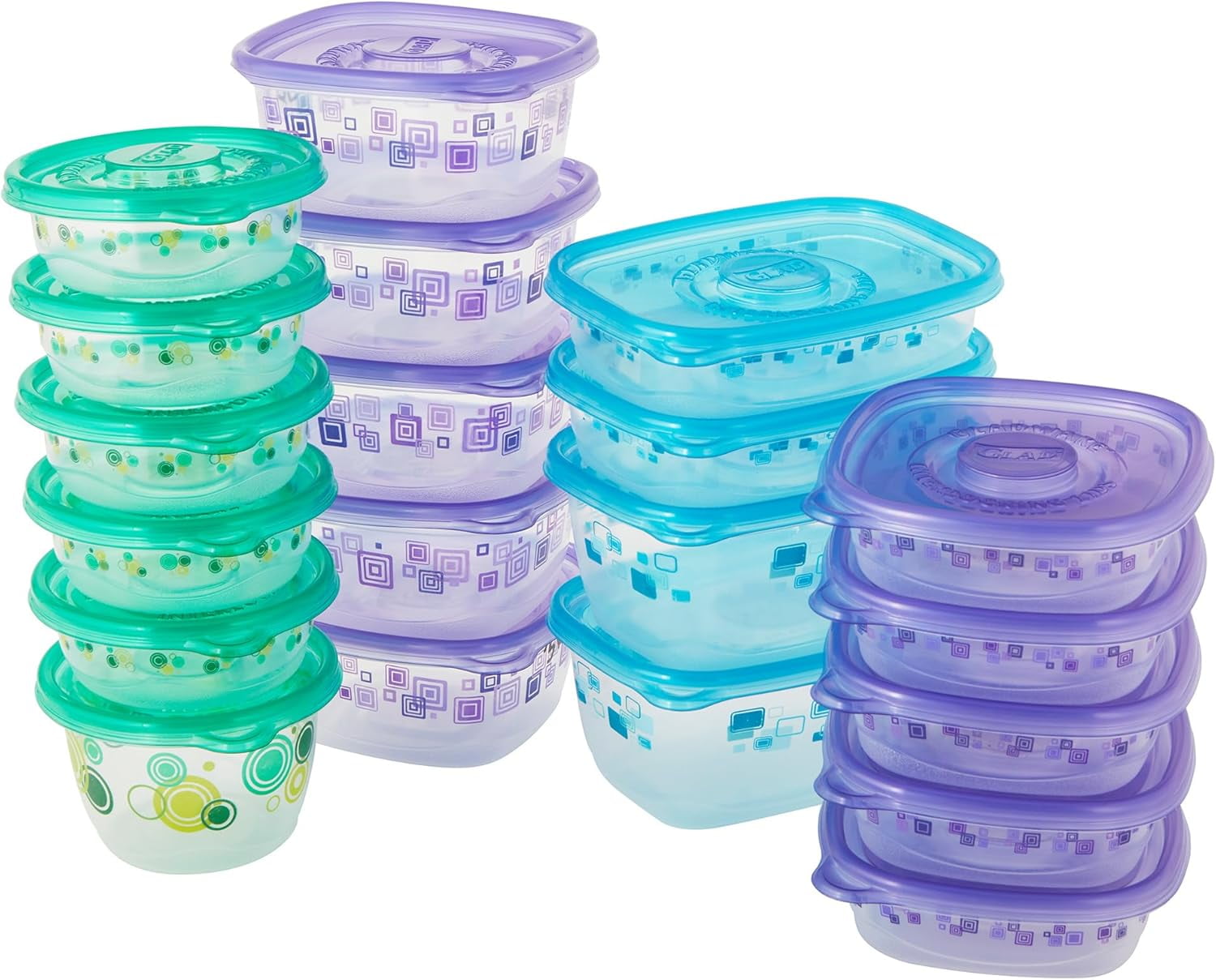pupikeji Food Storage Containers - Food Container Variety Pack - 20 ...