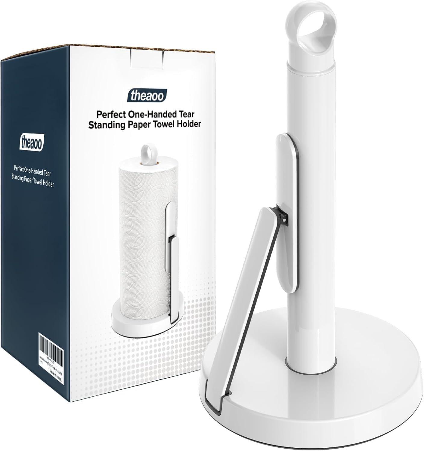 pupikeji Heavy-Duty Stainless Steel Paper Towel Holder with Tension Arm ...