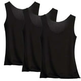 purcolt 3 Pack Women's Sleeveless Pajamas Loose Fit Crew Neck Tank Tops ...